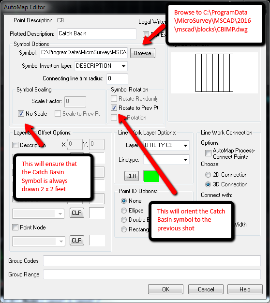 AutoMap Part 7: Symbol Orientation Relative to Another Point - MicroSurvey